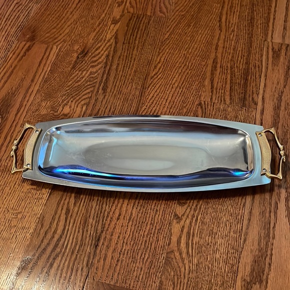 Kromex | Dining | Midcentury Modern Kromex Chrome Serving Tray | Poshmark